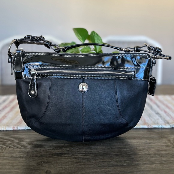 Coach | Bags | Coach Laura Black Leather Hobo Bag | Poshmark